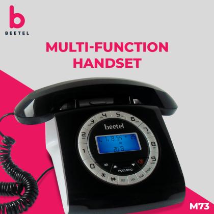 Beetel M73 White, Black Corded Landline Phone - JioMart