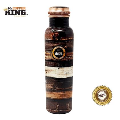 Mr. Copper King Pure Copper Premium Copper Bottle Meena Dark Brown_Wood ...