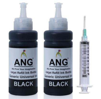 ANG Ink Cartridge Refill Kit for HP 803 (Black)-(200ML) (2x100ML 1 ...