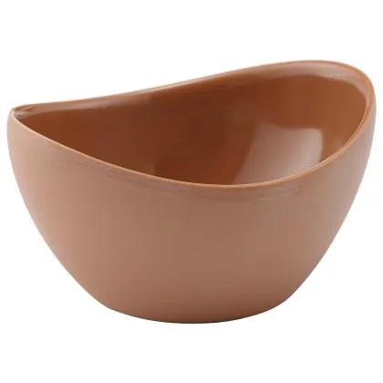 Skyra Brown Melamine Terracotta Finish Oval Reef Bowl - JioMart