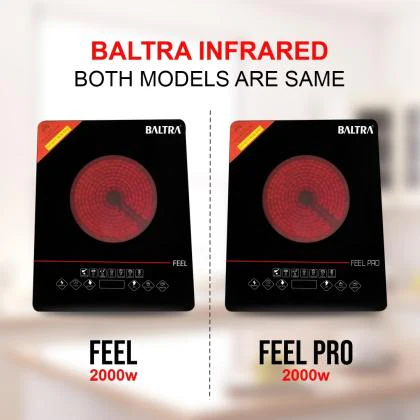 Baltra Feel (Infrared) Induction Cooktop Touch Functions 2000w (All ...