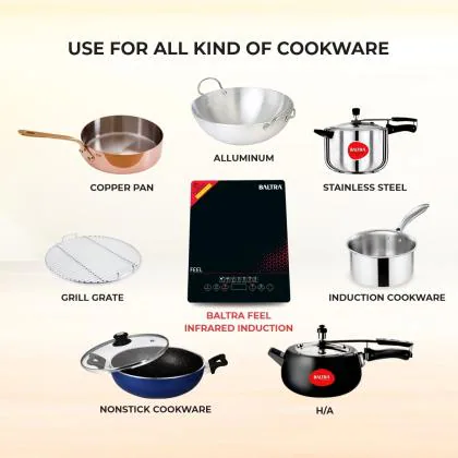 Baltra Feel (Infrared) Induction Cooktop Touch Functions 2000w (All ...