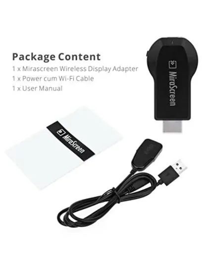 MiraScreen Wireless WiFi Display Dongle 1080P HDMI TV Stick Screen ...