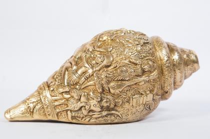 Arihant Craft Ethnic Decor Durga Conch Handcrafted Showpiece - 11 cm ...