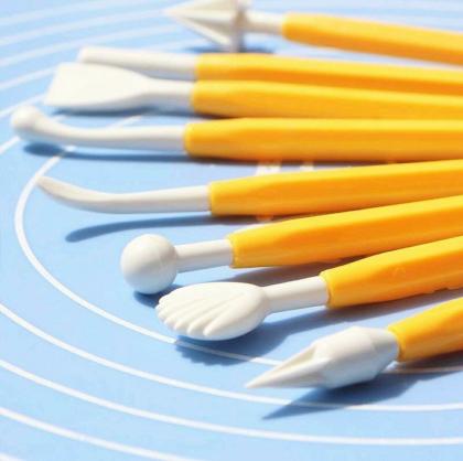 SIMXEN Set of 8 Plastic Clay Tools Modeling Clay Tools for Kids Shaping ...