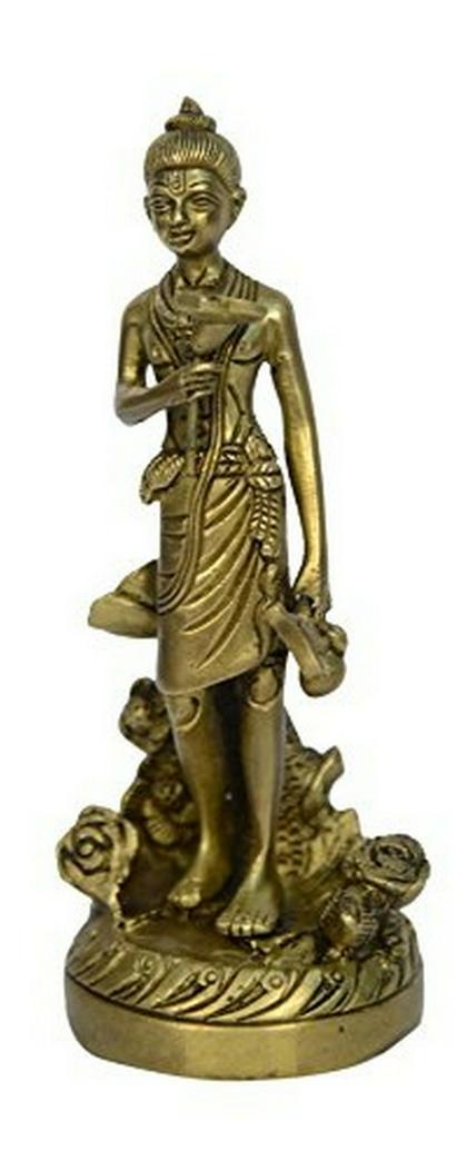 Kalarambh Bharat Haat Yellow Brass Nilkanth Varni Handicraft Art 6 x 6 ...