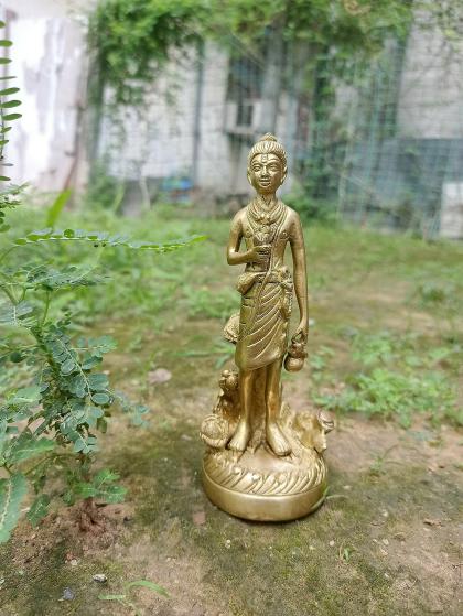 Kalarambh Bharat Haat Yellow Brass Nilkanth Varni Handicraft Art 6 x 6 ...