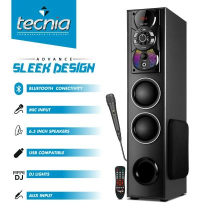 Tecnia Atom 1108 Bluetooth Tower Speaker with Karaoke Mic 80 W Bluetooth Tower Speaker - JioMart