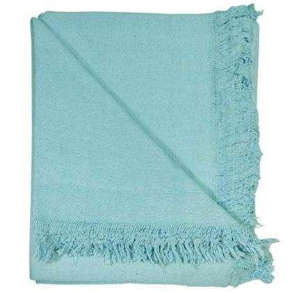 Arvore Sky Blue Khadi Cotton Handloom Thick And Heavy Beautiful Khes ...