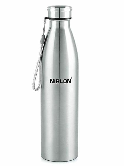 NIRLON Stainless Steel Single Wall Plain Water Bottle with String ...