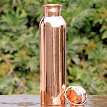 Ancient Impex Pure Copper Water Bottle with Handle 1 Liter - JioMart