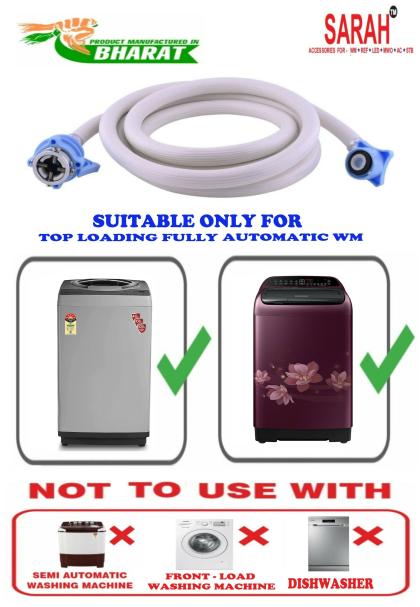 SARAH -1 Mtr. Heavy Duty Universal Inlet Hose Pipe for Top Loading ...