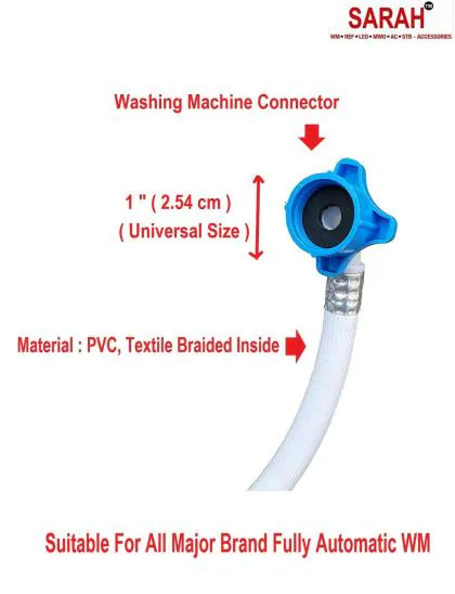 SARAH -1 Mtr. Heavy Duty Universal Inlet Hose Pipe for Top Loading ...
