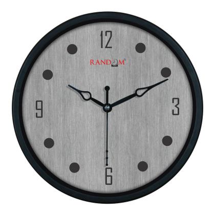 Randon Grey Art 8 Inches Plastic Wall Cum Table Clock for Home / Office ...