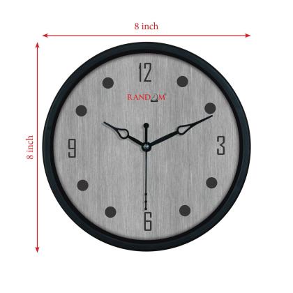 Randon Grey Art 8 Inches Plastic Wall Cum Table Clock for Home / Office ...