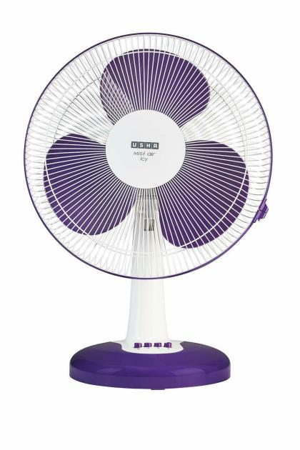 USHA Mist Air Icy 400 mm 3 Blade Table Fan (Purple, Pack of 1) - JioMart