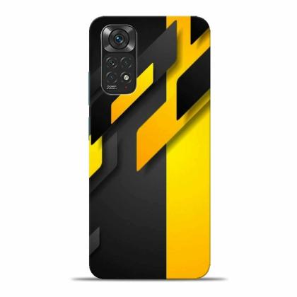 Covers Gap Redmi Note 11 Black Yellow Polycarbonate Hard Back Case ...