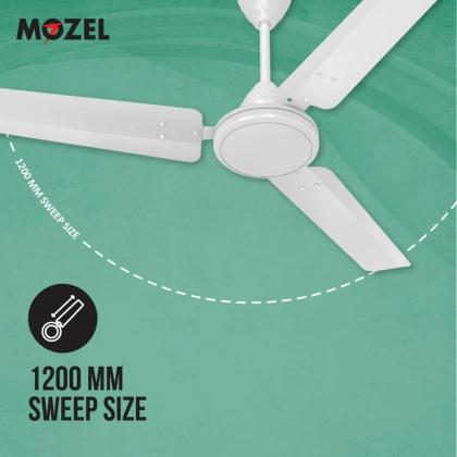 Havells Mozel 1200mm Ceiling Fan, White - JioMart