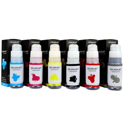 Splashjet GI73 Refill Ink for Canon G570 / G670 - (Bk/C/M/Y/R/GY) - Compatible GI73 Ink Bottle ...
