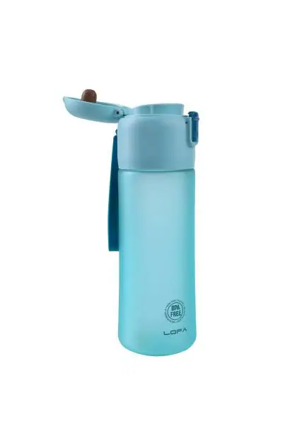 Lofa Blue Polypropylene Leak Proof lockable lid with Push Water Bottle ...