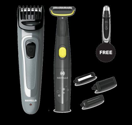 Havells GS6555 - Beard Trimmer, Body Groomer and Nose Trimmer, 3-in-1 ...