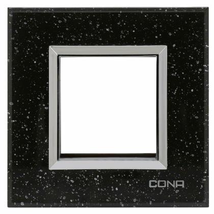 CONA 14908 Platinum Hi Glass Horizontal 8 ModularPlate with Base Frame ...