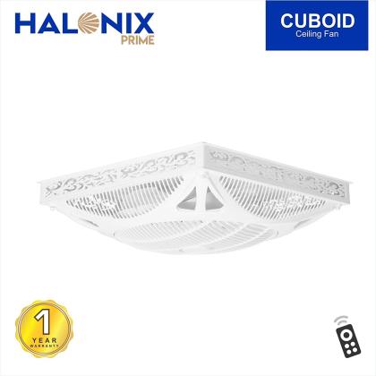Halonix Cuboid 400mm Ceiling Fan with Built-in LED Light and Remote ...