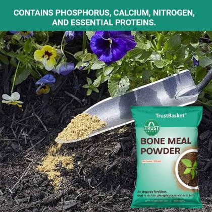 TrustBasket Organic Bone Meal | Steamed Bone Meal | Rich in Phosphorus ...