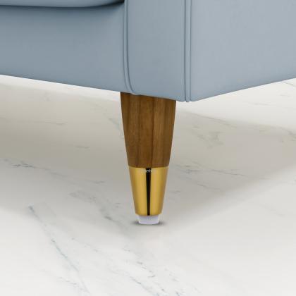 Plantex Stainless Steel and Wood 4 inch Sofa Leg/Bed Furniture Leg Pair ...