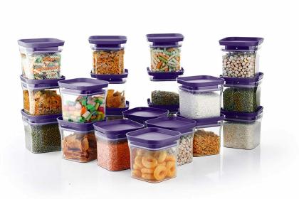 SPEDIMAX Unbreakable Air Tight Square Plastic Containers Set for ...
