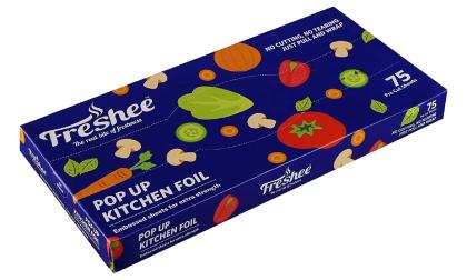 Freshee 75 Pre Cut Heavy Duty Aluminium Foil Sheet 30 cm x 27 cm Pack ...