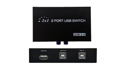 WETEK Printer Sharing Switch 2 Ports USB 2.0 Selector Switch for PC ...