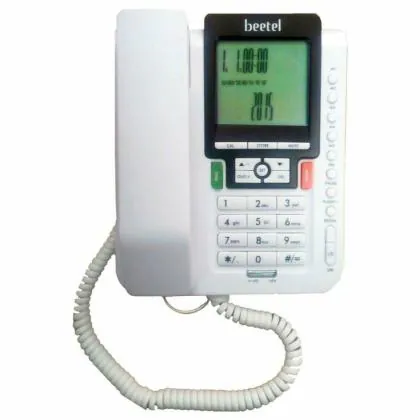 Beetel M71 Corded Landline Phone (White) - JioMart