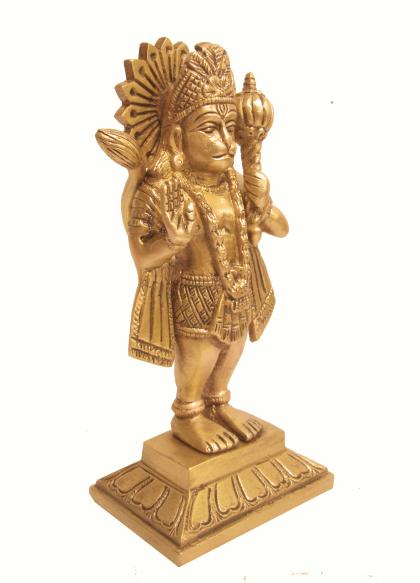 Aesthetic Decors Hanuman Standing with Tail On Shoulder - JioMart