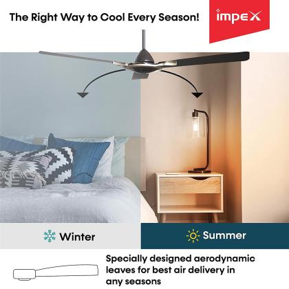 Onix 1200 Mm 3 Blade Ceiling Fan, Brown - JioMart