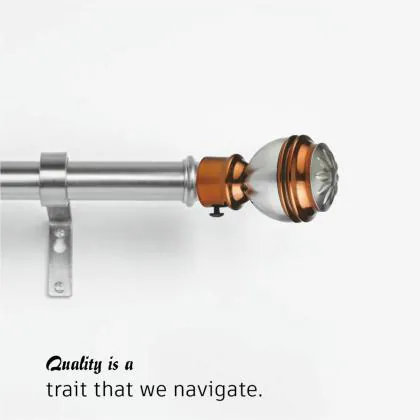 GLOXY ENTERPRISE Stainless Steel 4 Pair Curtain Brackets Parda Holders ...