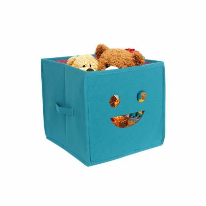 PrettyKrafts Smiley Emoticon Multiutility Storage Box, Toy Organizer ...