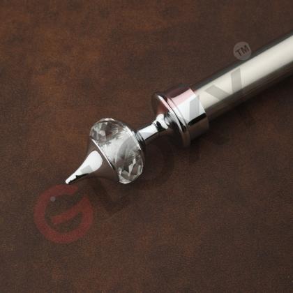 GLOXY Aluminium Curtain Bracket Parda Holder With Support 1 Inch Rod ...