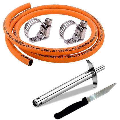 Suraksha Shine Combo LPG Hose Pipe with Gas lighter and Marley ...