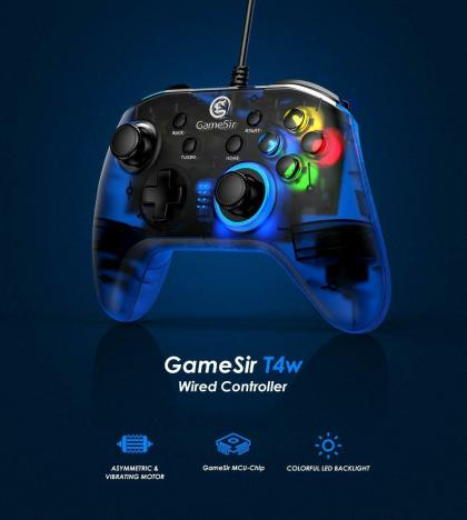 GameSir T4W Wired Gaming Controller for PC, Gamepad Console with ...