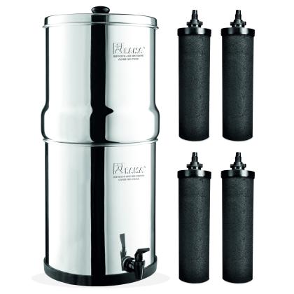 RAMA Gravity Water Filter, 24 Litre Storage with 4 Nos Of Carbon ...