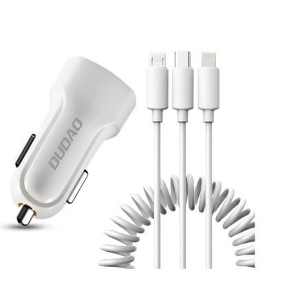 DUDAO Quick Car Charger 3A Super-fast car charger with 3 in 1 ...