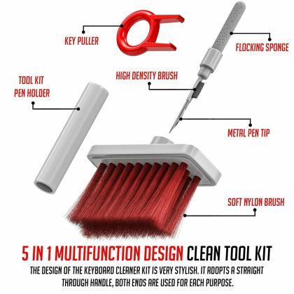 Lapster 5-in-1 Multi-Function Cleaning Brush/Gadget Cleaning Kit for ...