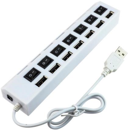 Phagqu White 7 Port Usb Hub - JioMart