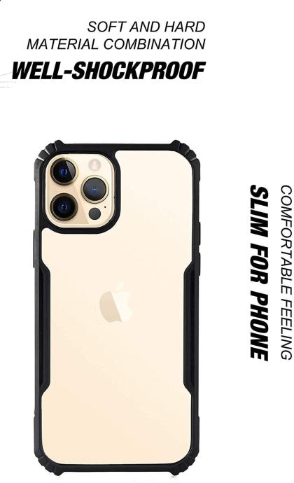 Leyon Transparent Fiber, Plastic Back Cover For Apple Iphone 13 Pro ...