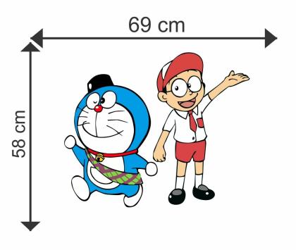 Decor Villa nobita and doremon Wall Sticker & Decal (PVC Vinyl,Size ...