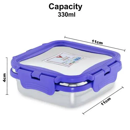 Virtue Homeware Stainless Steel Violet Air Tight Container Lids And ...