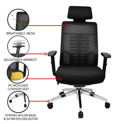 The Office Room Scales High Back Office Chairs with 2D Adjustable ...