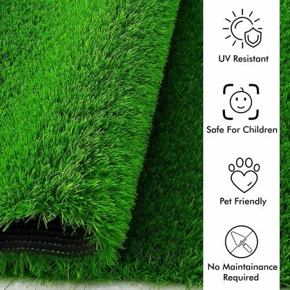 Yellow Weaves 35 MM High Density Artificial Grass Mat for Balcony, Lawn ...