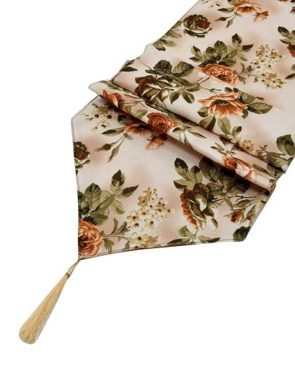 Romiz Cotton Fabric Beige Color Center Table Runner(Romiz-TableRunner ...